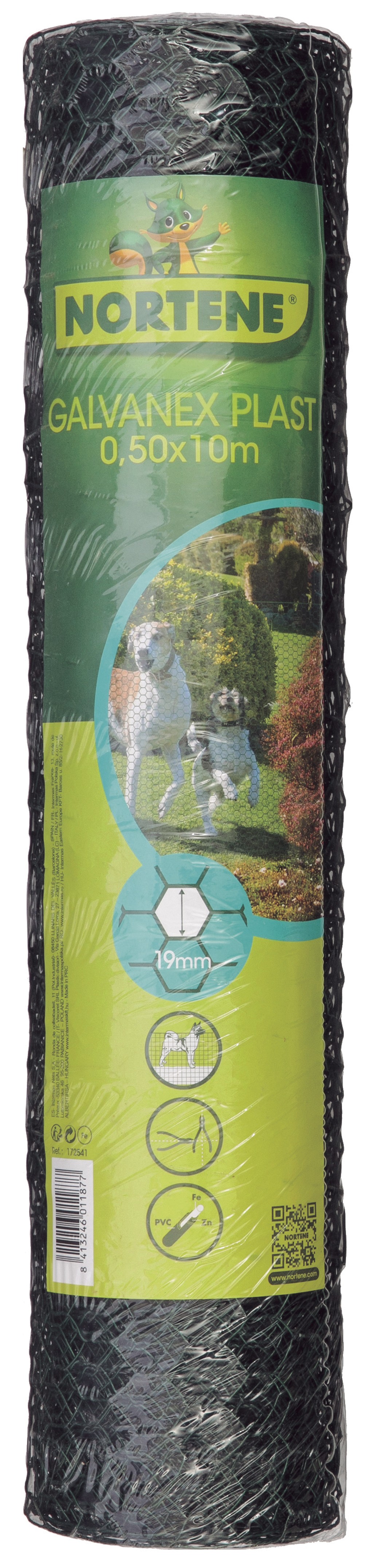 Grillage métallique plastifié à triple torsion GALVANEX PLAST 19 0,5 x ...